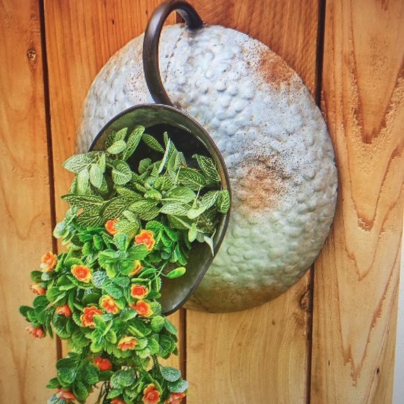 Wall Decor | Galvanized Metal Rustic Pitcher Wall Planter | Poshmark